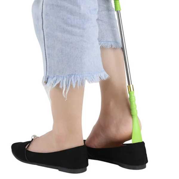 2個セット プラスチック製 靴べら ステンレス製 ロング シューリフター 47cm 丈夫な靴スプーン リフター 男女兼用 高齢者にも使いやすい