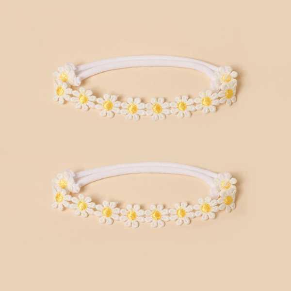 1.製品名: デイジーヘアストラップ2.スタイル: キュートでスイート3.素材: ポリエステル繊維4.サイズ: 16x1.5cm5. 注意：この製品は手動で測定されているため、13cmの誤差が生じる場合があります。 ご理解ください！