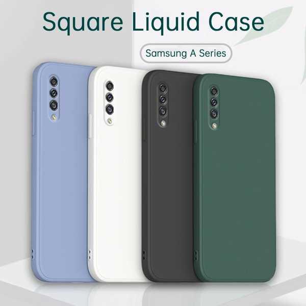 Funda オリジナル電話ケース三星銀河 A30S A50 A50S A70 液体シリコーン Fundas カメラ保護バックカバーケース