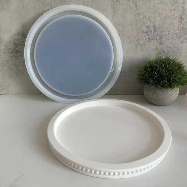 タイプを置きなさい:noタイプの卸売:no素材:Siliconeモデル番号:Round Cement Tray Silicone Molds起源:Cn (原点)