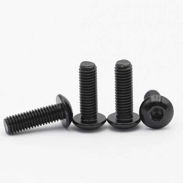六角丸頭ボルト,ステンレス鋼8/10,m2 m2.5 m3 m4 m5 m6 m8 3/4/5/6/304-50mm iso7380,黒素材: 304ステンレス鋼糸径糸ピッチM10.25M1.20.25M1.60.35M20.4M2.50....
