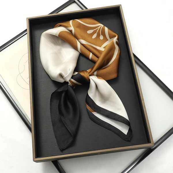 Xiaoxiangfeng-女性用シルクスクエアスカーフ,ファッショナブルなショール,プリントデザイン,サテンヒジャーブ,女性用ヘアバンド70x70cm重量: 45gサイズ: 70*70cm素材: ポリエステルカラー: 68色ご不明な点がご...