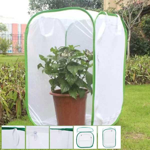 新しい蝶の生息地昆虫ケージメッシュケージポップアップ折りたたみ植物温室ボックスネット布100%新品、高品質素材: ポリエステルメッシュ糸色: 映像としてサイズ: 長さ*幅*高さ30x30x30cm/11.8x11.8x11.8インチ40x4...