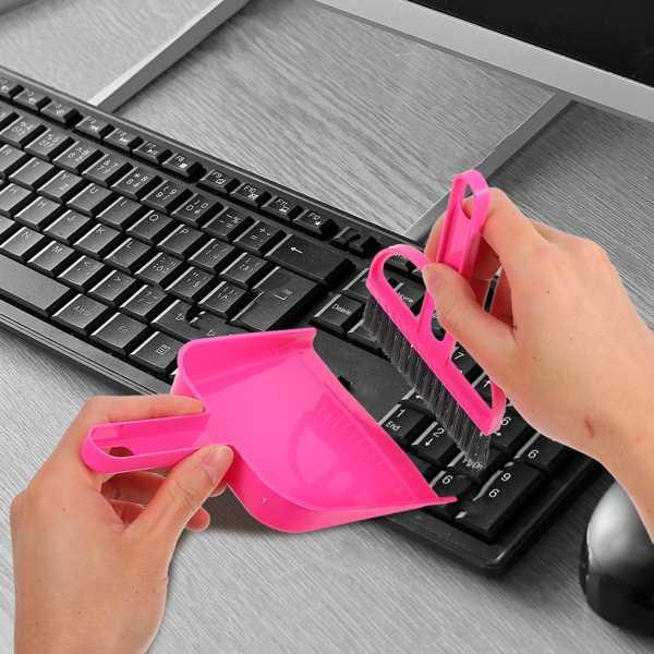 クリーンデスクトップほうきセットダストパン Abs 掃除掃除