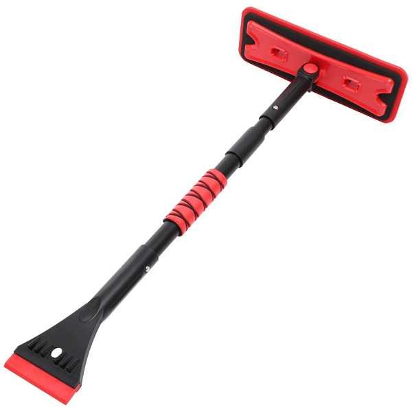 Aluminum Alloy Snow Shovel Brush Retractable EVA Soft Windshield Ice Scraper Car Snow Removal Tool Winter Necessity