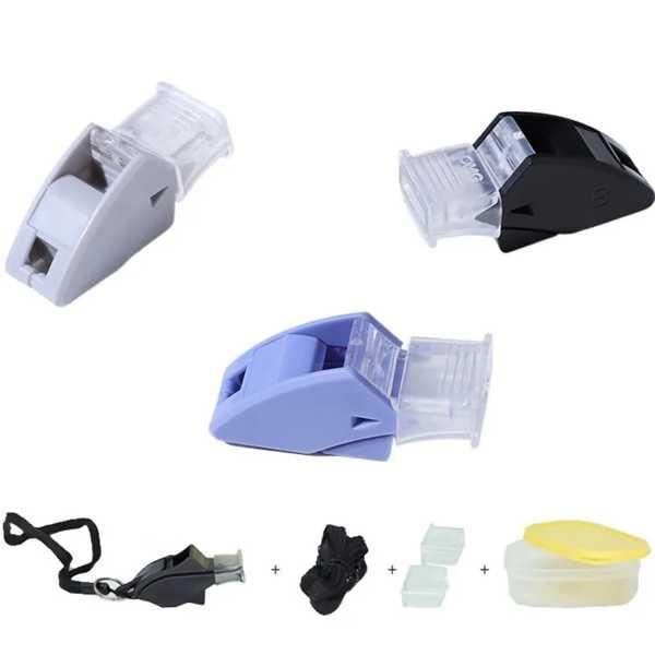 起源:Cn (原点)Color:gray black light blueMaterial:ABSType:Outdoor Survival Tools Referee WhistleWeight:30gPackage:With Box