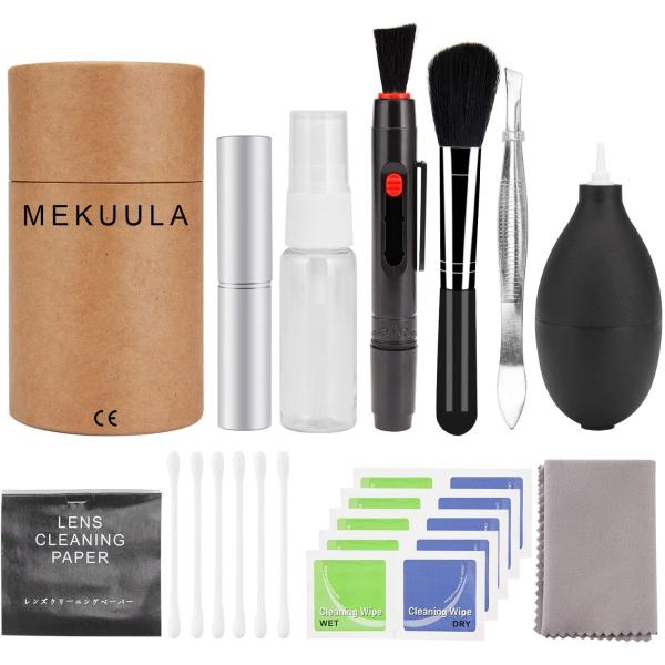 ?「初心者でも簡単に使える」カメラのクリーニングする際に便利な11点セットです。 カメラ本体や液晶画面、レンズなどの清掃にはとても便利な11点セットです！商品の説明ページには、簡単な取り扱い説明も付属していますのでカメラメンテナンス初心者の...