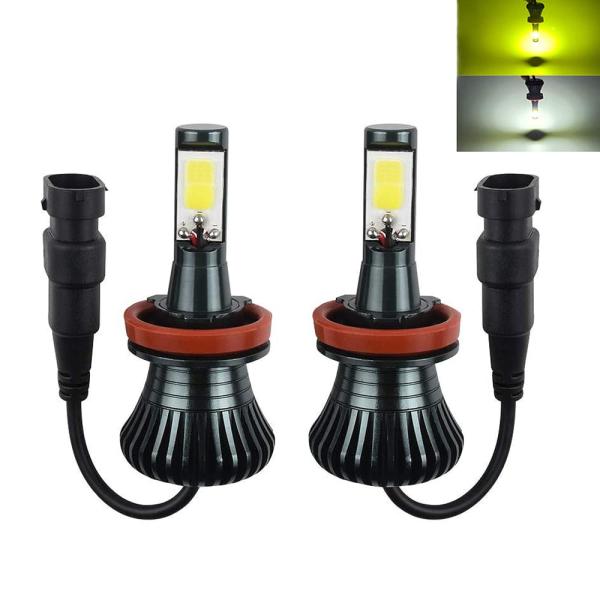 カラー：レモンイエロー、ホワイトサイズ：H8 H11 H16◆【2色切り替え】天候に合わせて色温度が切替えできます！雪、雨、霧など悪天候には黄色が非常に必要です。ライトスイッチでON ホワイト→OFF→ONレモンイエロー→OFF→ONホワイ...