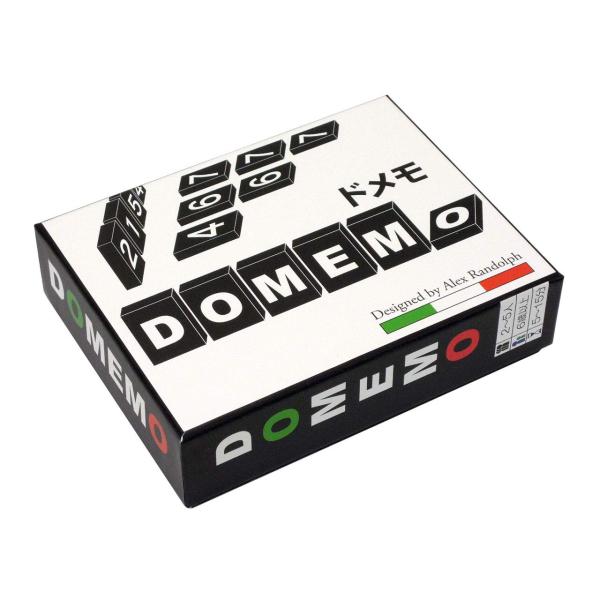 カラー：マルチカラータイトル：ドメモ(DOMEMO)木製タイル版　メーカー：クロノス　作者：アレックス・ランドルフ狙うはノーミスの勝ち。秘密の保持ができ、このゲームが楽しめるようになったら大人の仲間入りです。プレイ人数：2−5人　プレイ時間...