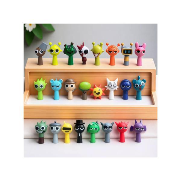 カラー：24点セット製品情報：スプランキーのドールコレクション24体セット。材質：環境に優しいPVC。内容物：24種類のキャラクター。サイズ仕様：フィギュア高さ4~5 cm。総重量250g前後。安全で耐久性があり、長期保管にも日常使用にも適...