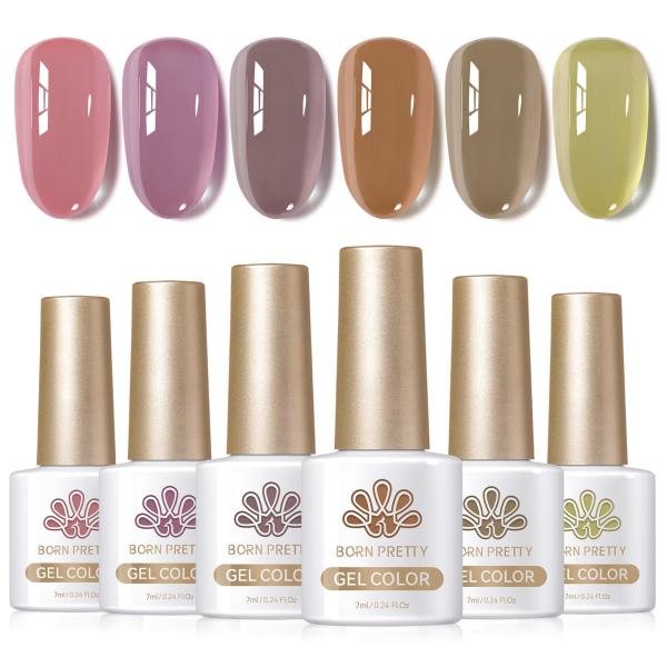 カラー：煙の色【薄くてすけ感のあるシリーズ】厚塗りや2〜3度塗りでふわっとしたマットカラーのように仕上がります。塗り方や塗布量を変えて、お好みのからーの仕上げることできます。カラージェルセット：シアーカラージェルネイル6色*7mlのジェルネ...