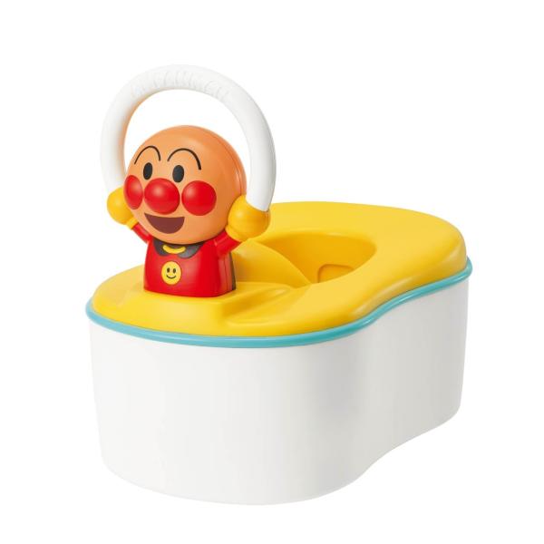 カラー：黄色スタイル：2024年発売モデルサウンドボックスのボタンを押すとアンパンマンのおしゃべり（6種類)、メロディ(3種類)、流水音が流れます。ガタつき防止機能(固定兼転倒防止)付き。初めてでも安心、トイレトレーニングガイド付き。おしっ...