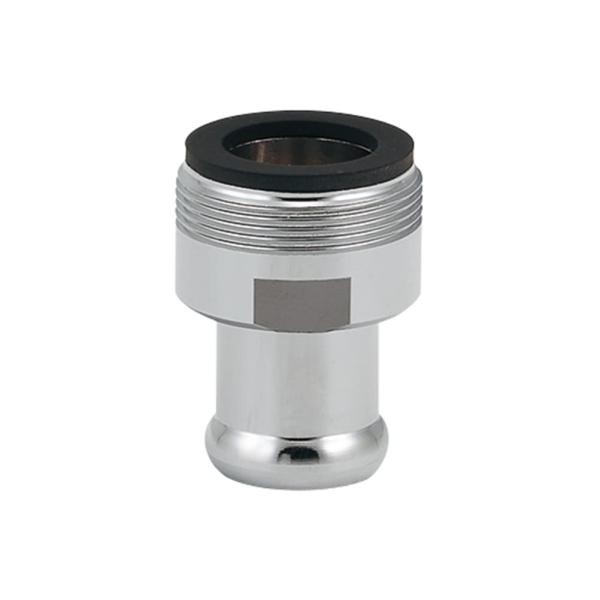 カラー：シルバーサイズ：M24×1.0材質:黄銅取付ネジサイズ:m24×1.0(kvk用)内ネジ水栓用パッキン付きパッケージサイズ:縦105×幅75×奥25mm