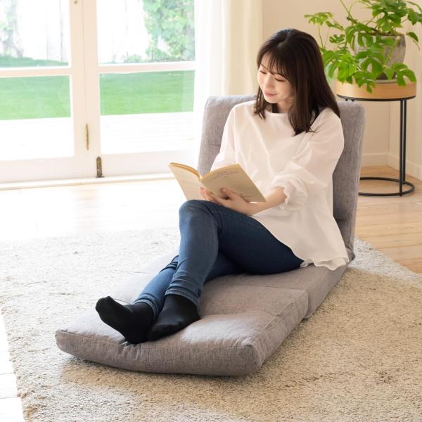 カラー：グレーサイズ：幅55スタイル：カジュアル【ソファにもベッドにもなる3WAY】ソファ・カウチソファ・ベッドと、3wayで使えるソファです。お部屋やシーンに合わせてカンタンにスタイルチェンジできます。【リクライニング】腰部が14段階でリ...