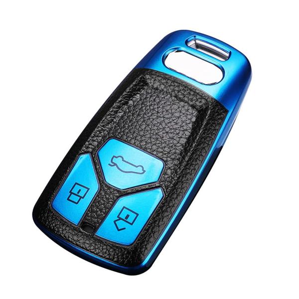 カラー：ブルー【スマートキーをしっかり守る】このキーケースはスマートキー全体を覆うフルカバータイプです。衝撃吸収性の高いTPU製のため、落下の衝撃などから大事なスマートキーをしっかり保護します。スマートキーは衝撃などを受けると破損する恐れが...