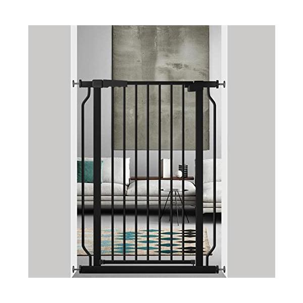 カラー：ブラックサイズ：75-90cm「高さ100cm以上」つかまり立ちの赤ちゃんがよじ登れないように考えた高さ103cm以上のベビーゲート、セーフティー安全ゲート、ハイゲート。高さ103cm、幅は75cmから238cmまであります。玄関、...