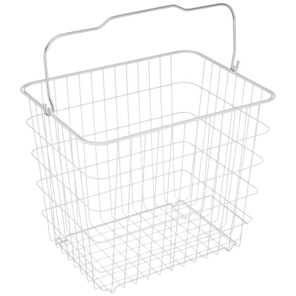 カラー：ホワイトサイズ：Largeスタイル：シンプル材質:本体/鉄(エポキシ樹脂塗装)、取っ手/ステンレス鋼サイズ:(約)幅38×奥行28.5×高さ32cm原産国:中国仕上げタイプ: 塗装