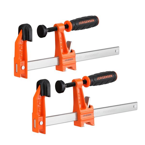 カラー：オレンジサイズ：150mmスタイル：木工【内容】木工作業用固定工具、Fタイプ型クランプです。【仕様】本体サイズ：95*245mm。開口部最大約150mm。重量：390ｇ。最大締付力：約136kg(300LBS)。【樹脂キャップ】接触...