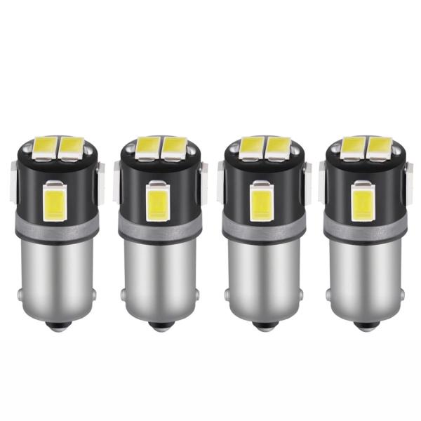 カラー：シルバー【形状】G14（BA9s） DC12V車用 LEDランプ専用，130LM/個 6LED 5630SMD ホワイト （4個入り）。高輝度 広範囲を使用する事により、視野角、長寿命、低消費電力、デザイン性と機能性へのこだわりを両...
