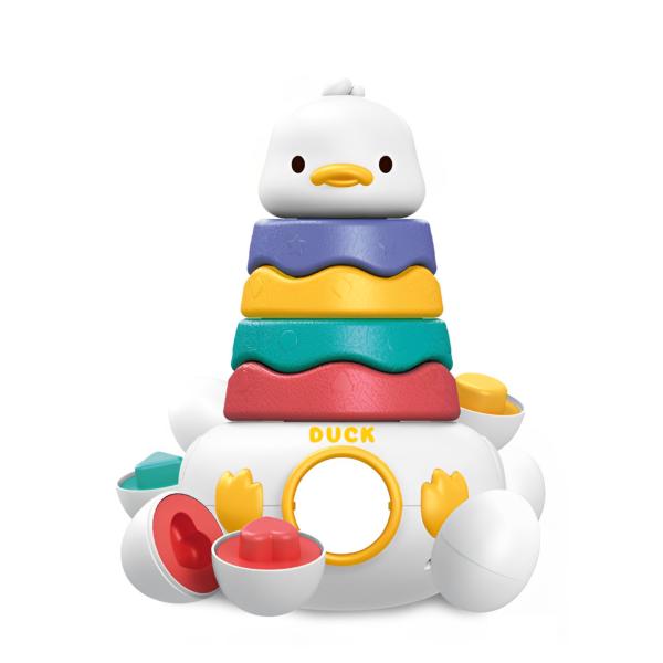 カラー：エッグダルマサイズ：Baby教育的なデザイン: カラフルなリングと一致する卵が付いたアヒルのおもちゃを積み重ねることで、色の認識、手と目の調整、基本的な数を数えるスキルを促進します。 EDUCATIONAL DESIGN: Stac...