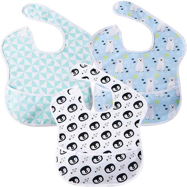 カラー：ブルー三角形と猫サイズ：6-27ヶ月【完璧なデザイン】ラウンドネックデザインは、快適で美しいだけではなく、赤ちゃんの首をこすることもなく、赤ちゃんの柔らかい肌を保護します。後はマジックテープのデザインで、尖った角がなくて粘着性が良く...