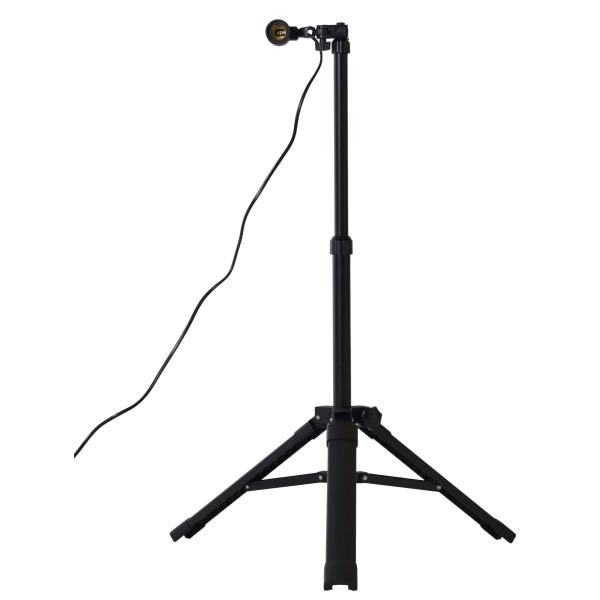 カラー：ブラックサイズ：幅66×高さ73~146cmスタイル：ライト用三脚スタンド【仕様】本体サイズ:幅66×高さ73~146cm/重量:1.5kg/コード長さ:1.7m/口金サイズ:E26/電圧:AC100V/周波数:50/60Hz/設置...