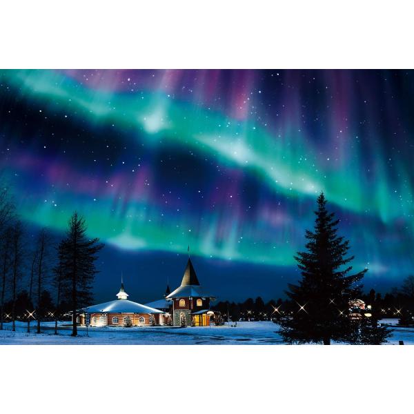 カラー：きらめくオーロラの夜-フィンランドサイズ：50×75cmスタイル：1000ピースフィンランド北部のサンタクロース村。SHASHIN KOUBOU/SEBUN PHOTO/amanaimages組み立てる必要がある原産国:中国