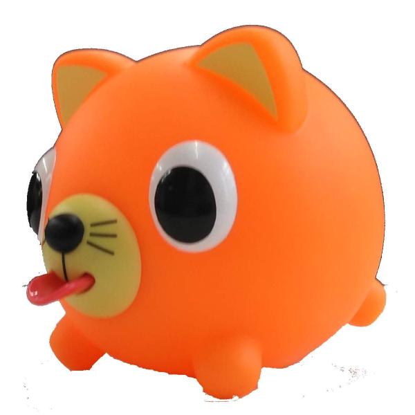 カラー：オレンジスタイル：ジャバーボール ネオン ネコ対象年齢:6ヶ月以上日本でおなじみの「おしゃべりどうぶつボール」の海外仕様版です。にぎると舌を出して鳴きます原産国:中国