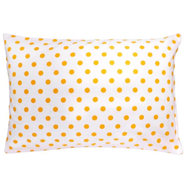 カラー：水玉＆ストライプ・オレンジサイズ：43x63cm【サイズ・仕様】43cm×63cm（ファスナー式・全周バイアス縁取り縫い）【素材】吸汗性に優れ、オールシーズン最適な天然素材・綿100％CBポプリン生地を使用しています。CBポプリンは...