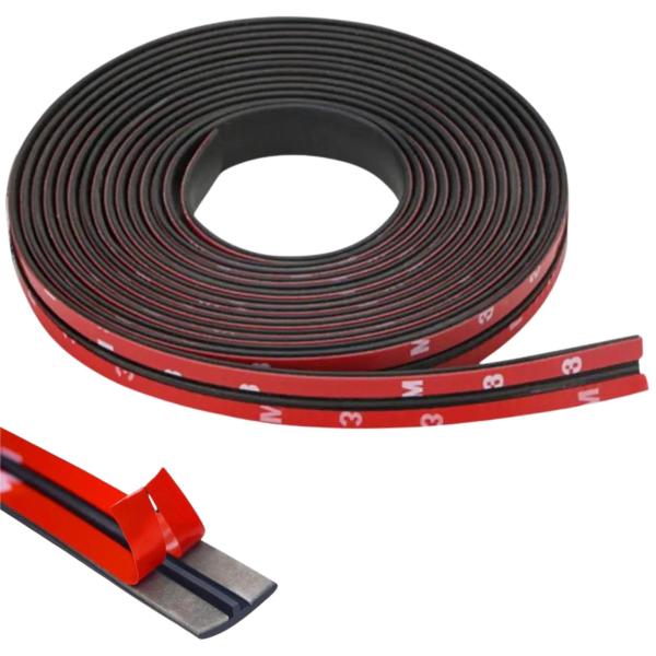 カラー：ブラックサイズ：19mm【取り付け簡単】切り離して貼り付けることができ、実際の使用長さに合わせてカットできます。 裏面の粘着剤は粘着力が良く、剥がれにくいです。【T型デザイン】より合理的なT型デザインは車の隙間にフィットし、貼り付け...