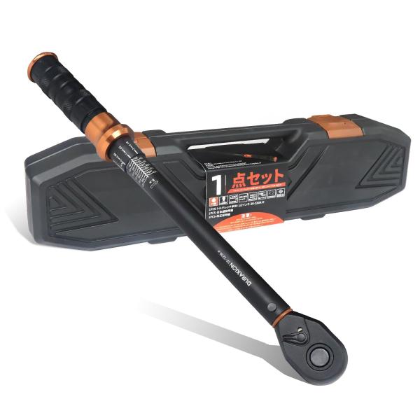 カラー：銅色サイズ：1/2インチトルクレンチ【ISO基準の測定精度、72歯と 5°送り角】この車タイヤトルクレンチの両方向の精度も検証済です，正方向の測定精度は±3％でISO基準：精度は±4％以内でDIN-ISO-6789（国際標準）を満た...