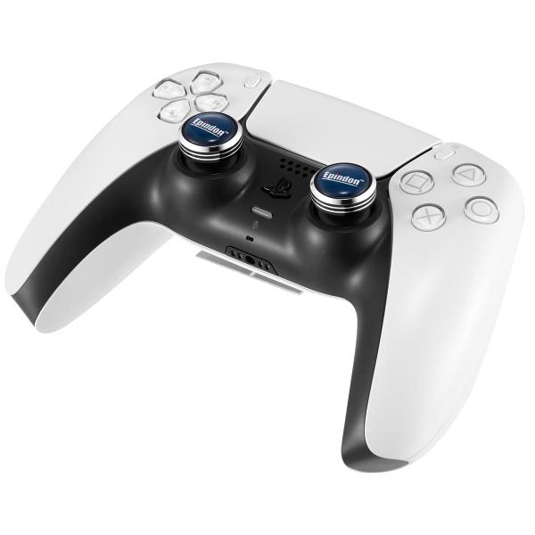 カラー：ネイビーブルーPS5 DualSenseとDualSense Edgeに適応するスティックカバーで、見た目と操作性向上です。メタルの厚重感で、グリップはもっとつよく、よりスムーズな動きに、センシティビティーアップ。純正より2.5ミリ...