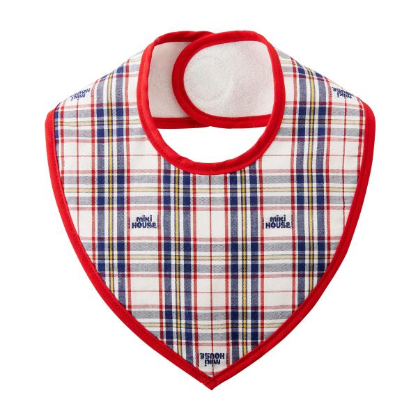 カラー：ネイビー/ホワイトサイズ：Free Size（表地）先染カットジャカード （裏地）コーティングパイル（表地） 綿 １００％ （裏地） 綿 １００％ （ポリウレタンフィルムコーティング）日本製☆ 春 夏 カラーの ミキハウス チェック...