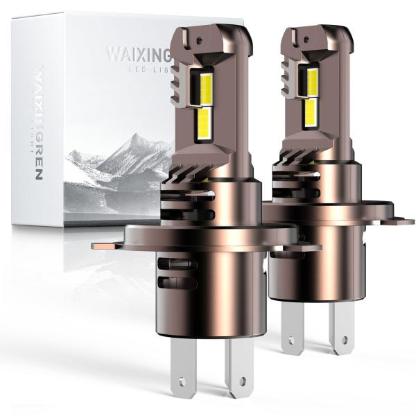 カラー：H4/9003/HB2サイズ：H4【商品スペック】車用H4 LED ヘッドライト / 型番：H4/ 色温度：6500Kホワイト / チップ：LEDチップ／ワット数：60W / 電圧：DC12V-16V／ 防水等級：IP68 / 動作...