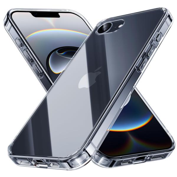 カラー：クリア(ベーシック)サイズ：iPhone16e対応【対応機種】iPhone 16e 専用（6.1インチ）【99%高透過率の透明度・本体の美しさを再現】スマホケースの背面は高透明度ガラスの素材で、iphone 16e 本来の崇高な美し...