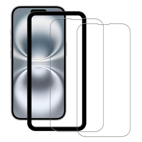 サイズ：2+D-iPhone16E/13/13pro/14【対応機種】iPhone 16e / iPhone 13 Pro / iPhone13 / iPhone14 専用ガラスフィルム。【注意】この電話の画面の端は湾曲しているため、保護フ...