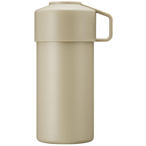 カラー：ライトカーキサイズ：500mlペットボトル対応サイズ(約):径8.5 (幅10.7)×19cm本体重量(約):299g素材・材質:本体/ステンレス鋼 (ポリエステル粉黛塗装)、アジャスター/ポリプロピレン (耐熱100度)、フタ/ポ...