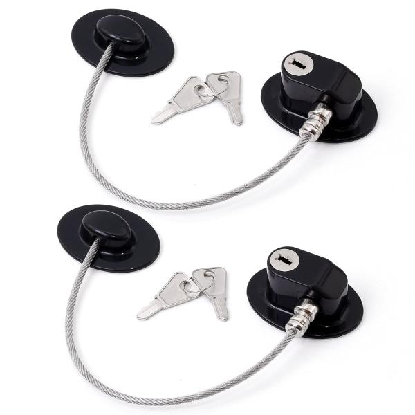 カラー：ブラックスタイル：穴あけ不要【ドア・窓などのロックに】 窓やドアに取り付けることで、窓が開きすぎないように制限したり、開き戸が開かないようにすることが簡単にできます。＊防犯効果があるものではございません。【取り付け取り扱いが簡単】 ...