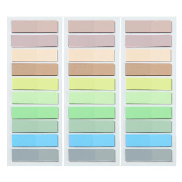 45×12mmのサイズは小さくて精巧で、持ち運びやすく、本、ノート、書類などさまざまな場所に貼り付けることができます。場所を取らず、いつでも便利に使用できます。10 色の豊富なカラーを使用して、分類やマーキングを行ったり、さまざまなコンテン...