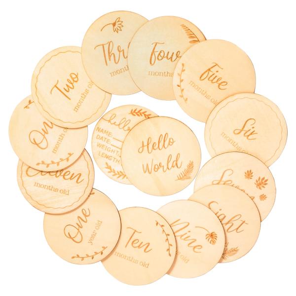 カラー：円形-14枚サイズ：10センチメートルスタイル：ナチュラル・ミニマル【素材】高品質の赤ちゃんにやさしい天然木でできており、安全で環境にやさしく、あなたとあなたの家族の健康に気を配っています。【基本情報】直径10cm、厚さ0.3cmの...