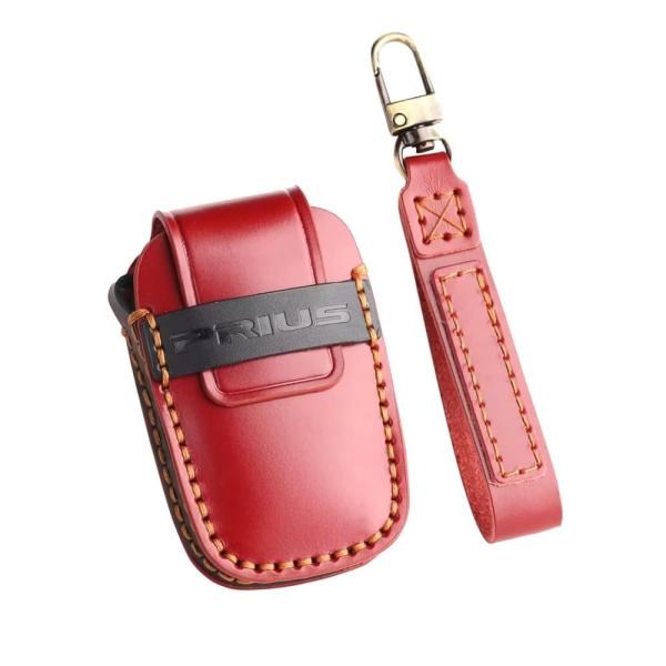 カラー：レッドサイズ：プリウス 60系スタイル：カジュアル★対応車種：トヨタ プリウス 60系★各ボタンにフィットするよう設計された、こだわりの専用キーケース。表面にプリウスカスタマイズPRIUSロゴ付き。★手触りの良い本革は使い込むごとに...