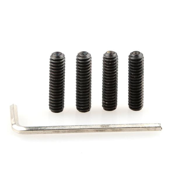カラー：ブラックサイズ：1/4"-20, 25.4mm1/4"-20おねじ 長さ：25.4mm(1インチ)カラー：黒材質：金属正味：1g六角スパナ付き