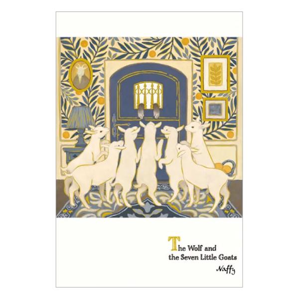 童話の挿絵や装画を数多く手掛ける絵本作家Naffyさんが描く美しく優しいイラストは、初めての絵本を手に取った懐かしい時へと誘います。まるで古い洋書の1ページに、金箔を施して仕立て様な美しいポストカードです。■カードサイズ：148×100mm...