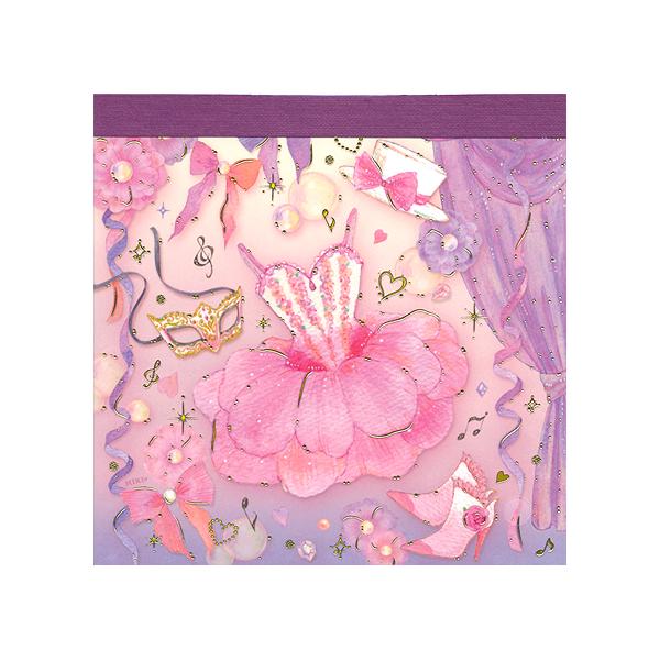 人気のたけいみきさんのメモパッドです。ガーリーなデザインが4種。ちょっとしたメモや書き置きに。■4柄各25枚 計100枚入■サイズ：100×100mm◇クロネコゆうパケット対応個数：最大8個