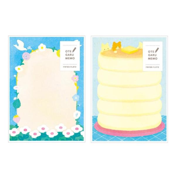 イラストレーター「宮下和」デザインのかわいいメモパッドです。ちょっとしたメモや手帳デコに。■5柄各10枚 計50枚入■サイズ：105×75mm◇メール便対応個数：最大6個