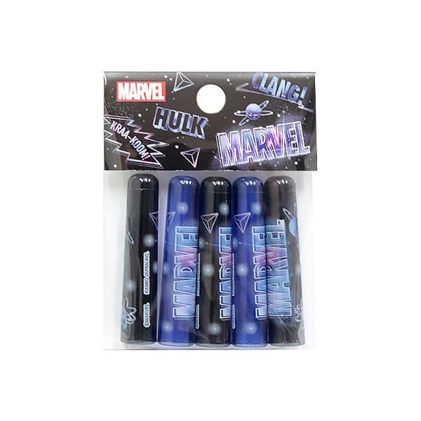 マーベルのかっこいい鉛筆キャップです。■サイズ：45×10径mm■5本入り日本製