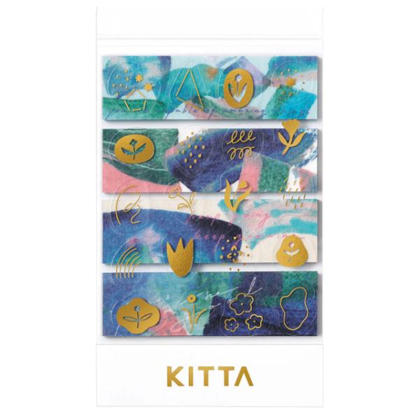 コンパクトに持ち運べるマスキングテープ「KITTA」。5cmの長さにカットされたマスキングテープが収納されており、1枚ずつ剥離紙が付いた状態なので、使いたい時に1枚ずつめくって使うことができます。手帳にカードや写真を貼り付けたり、空いたスペ...