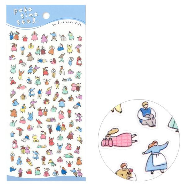 ぷちサイズのデコレーションシールです。書き文字に自然に馴染むイラストで、スケジュール帳のデコにおすすめです。手紙や日記、手帳などに貼るとちょっぴり楽しくなります。■パッケージサイズ：202×93mm■材質：透明PET日本製