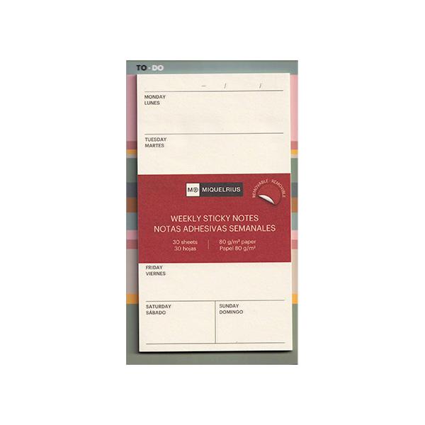 1週間の予定やToDoを記入するのに便利な付箋タイプのウィークリープランナー。シンプルなデザインで記入スペースも広いのでたくさん記入できます。■付箋サイズ：145×95mm■30枚入り■貼って剥がせる付箋タイプ◇クロネコゆうパケット対応個数...