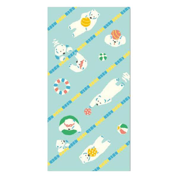 夏のお小遣いや心付けにピッタリのポチ袋です。厚めの伊予和紙を使用したしっかりとしたつくりです。お札を折らずに入れられるタイプ。■封筒サイズ：90×180mm■3枚入・封シール3片◇メール便対応個数：最大40個